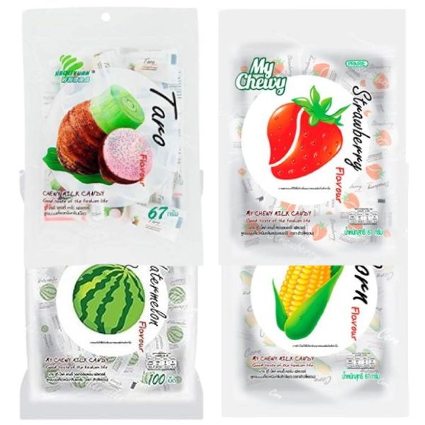 My Chewy - Milk Candy Taro Flavor 67 g, Milk Corn Flavored Chewy Candy ...