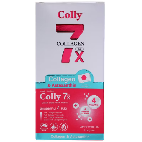 Colly - 7xCap Collagen and Astaxanthin (4 sachets x 10 capsules each ...