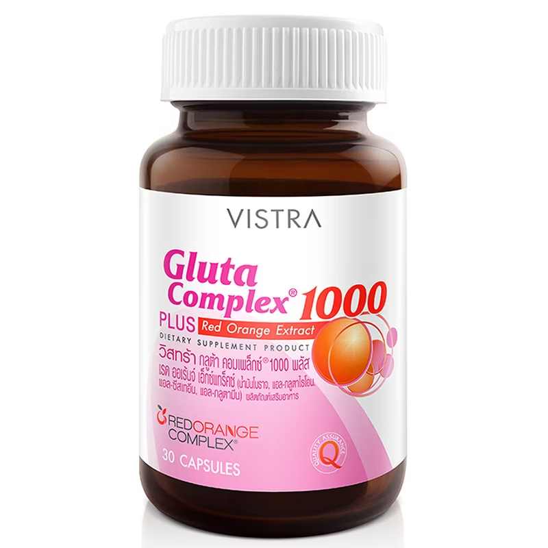 Vistra - Gluta Complex 1000 Plus Red Orange Extract (30 capsules ...