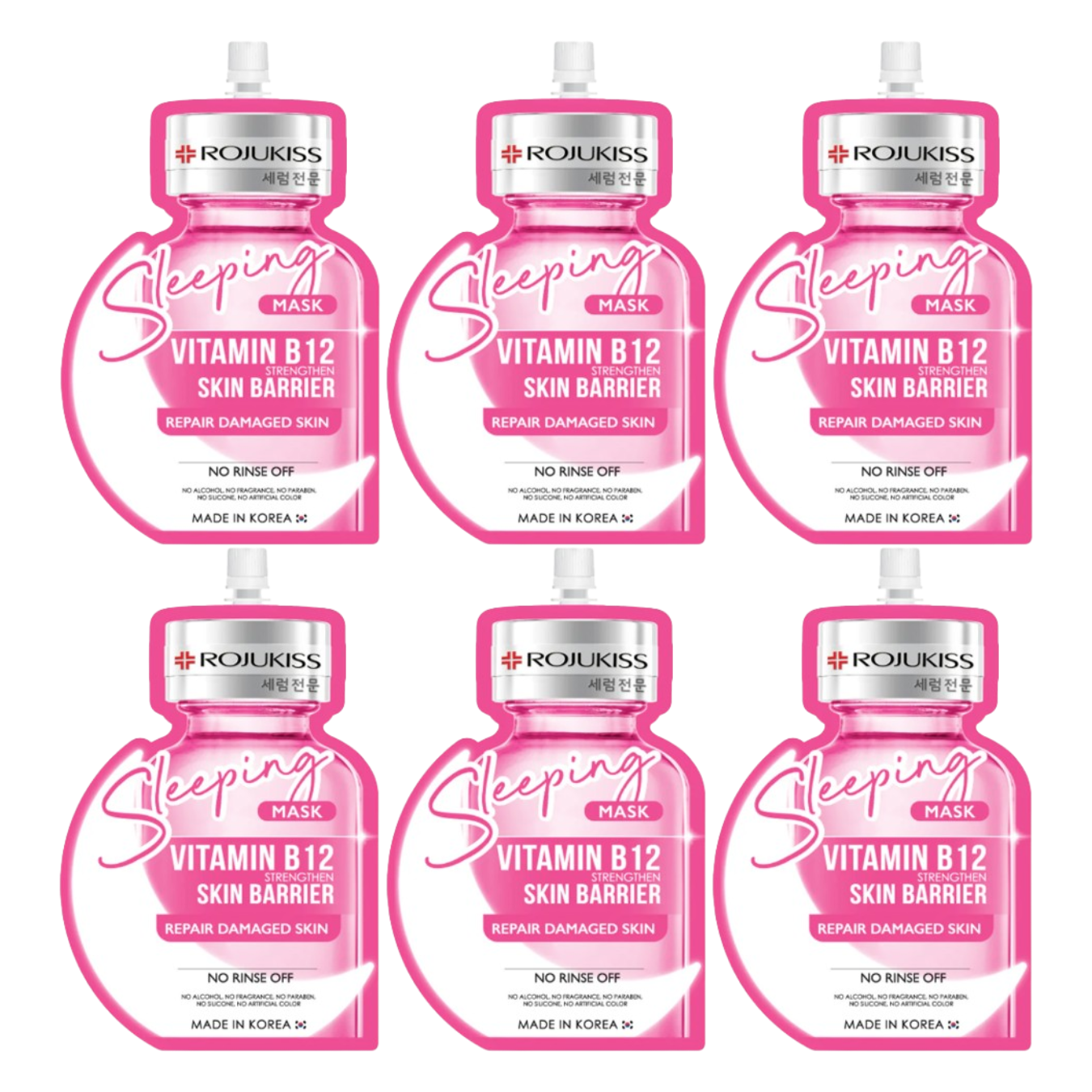 Rojukiss - Sleeping Mask Vitamin B12 20ml. (Pack of 6 ...
